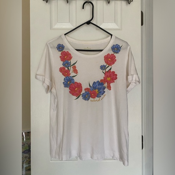 kate spade | Tops | Kate Spade Ny Natural Wonder Shades Tee Large ...